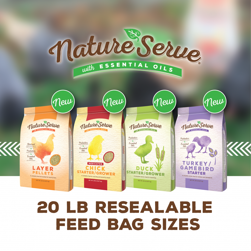 Now Available: NatureServe 20 lb. Resealable Feed Bag Sizes – Flockjourney